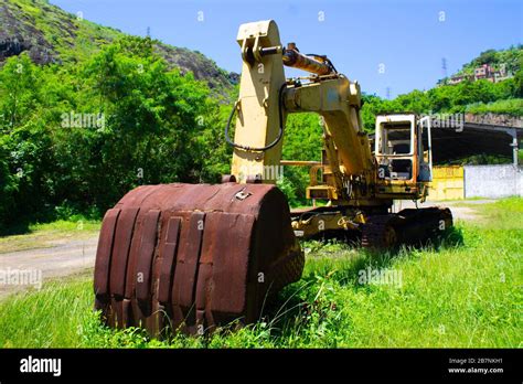 ABANDONED Backhoe Taken By MATO And RUST Stock Photo Alamy