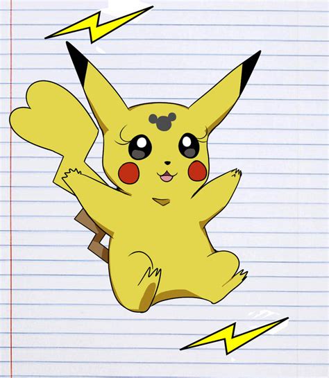 Pc Mickey Mouses Head Marked Pikachu By Lbiancal On Deviantart