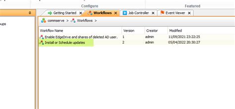 Workflow Commands That Stops The Schedule And The Cv Services Community