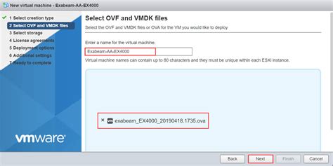 Deploy An Open Virtual Appliance Ova Exabeam Documentation Portal
