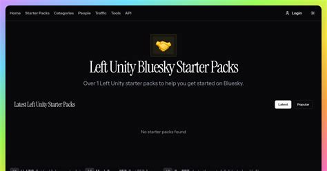 Left Unity Bluesky Starter Packs [1 Lists • May 2025]