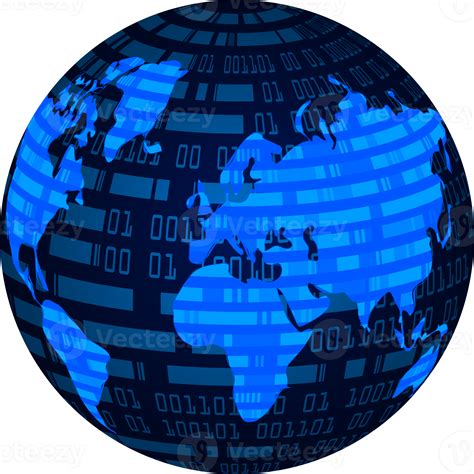 Modern Technology World Map Globe Pack 20868842 Png