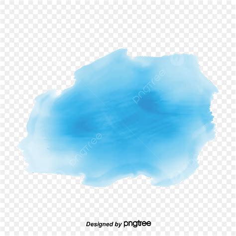 하늘색 수채화 일러스트 인쇄 포스터 벡터 Png 하늘색 자유형 낙서 Png 일러스트 및 Psd 이미지 무료 다운로드 Pngtree