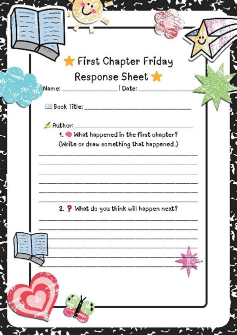 First Chapter Friday By Elizabeth Lane Tpt