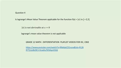 Quick Method Of Learning Lagranges Mean Value Theorem Pptx