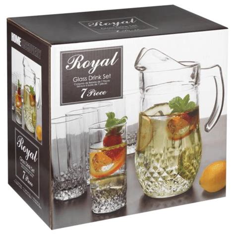 Royal Glass Drink Set 7 Piece Check That