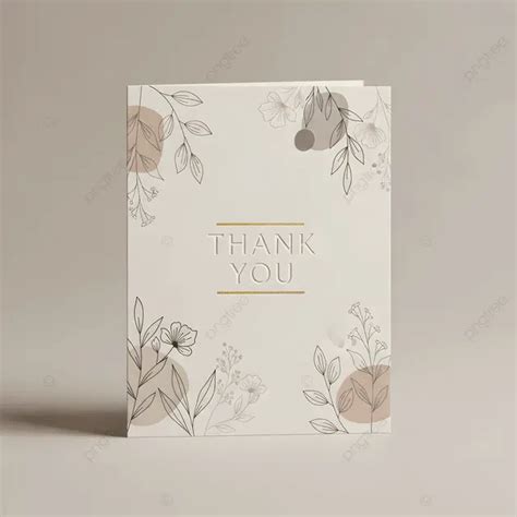 Elegant Embossed Floral Thank You Card Thank You Stationery Embossed