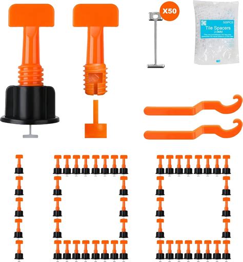 Storystore Tile Leveling System Kit 100 Pcs 1 16 Levelers 500 Pcs