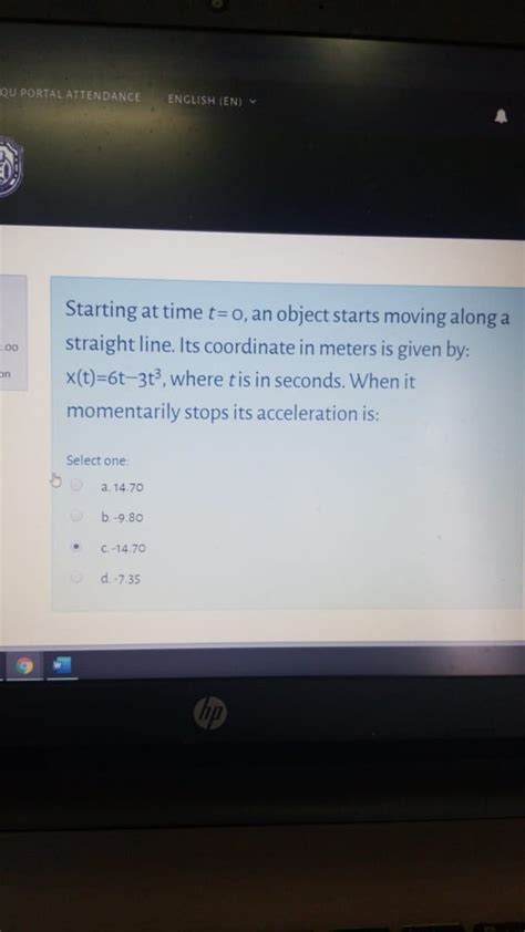 Solved Qu Portal Attendance English En 00 Starting At
