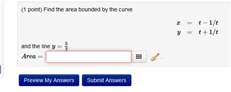 Solved Find The Area Bounded By The Curve And The Line X