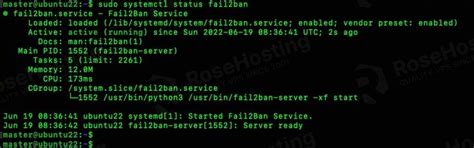 how to install fail2ban on ubuntu 22 04 rosehosting