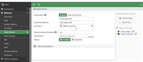 fortigate firewall not pinging to the internet shows dns unreachable