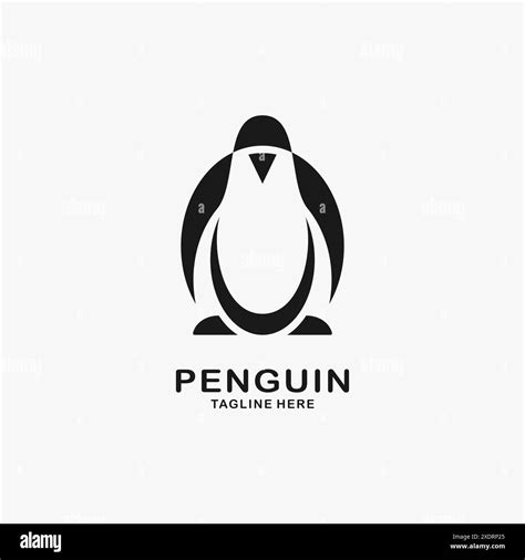 Penguin Logo Design Illustration Stock Vector Image And Art Alamy