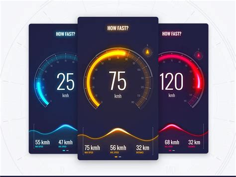 speedometer app design mobile design ui design inspiration