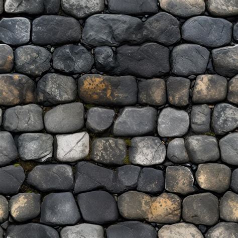 Premium Photo Cobble Stone Seamless Pattern