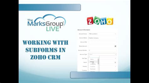 Zoho Crm Subforms How To Work With Them Youtube