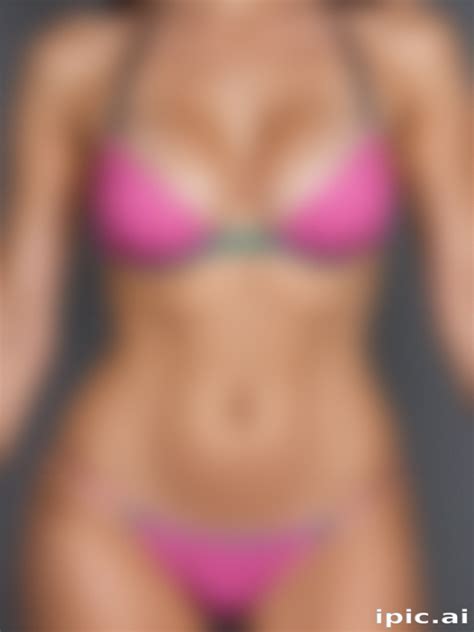 Vibrant Pink Bikini On A Model Showcasing Summer Fashion Trends