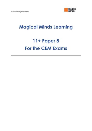 11 Plus Mock Test 8 Teaching Resources