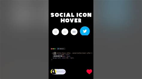 Social Media Icon Hover Webdeveloper Technology Codinglife Css3 Html Tech Software