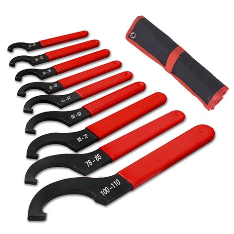 9 Pcs Torque Spanner Set Universal Combination Spanner Wrench For Coil Overs Adjustments