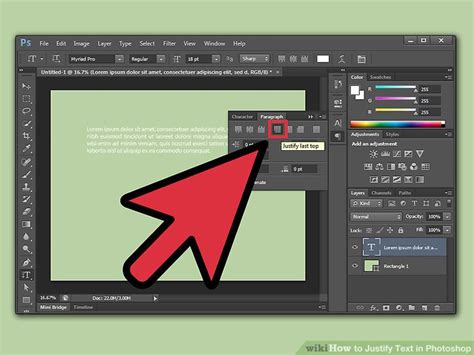 How To Justify Text In Photoshop Steps With Pictures
