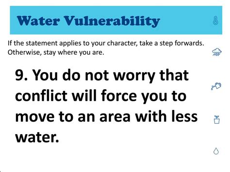 Water Vulnerability Statements - ppt download