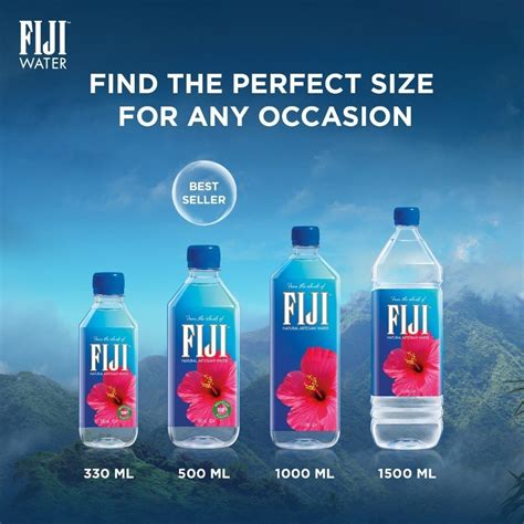 Fiji Water น้ำแร่ฟิจิ แบบขวด มี 4 ขนาด Fiji Mineral Water น้ำแร่ฟิจิ