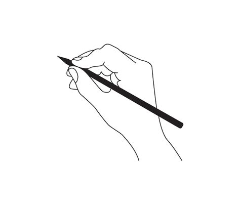 Premium Vector Vector Continuous Line Drawing Of Hand Holding Pen