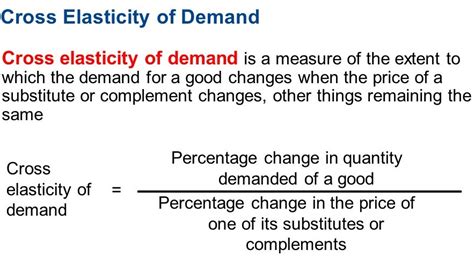Cross Price Elasticity Of Demand Formula