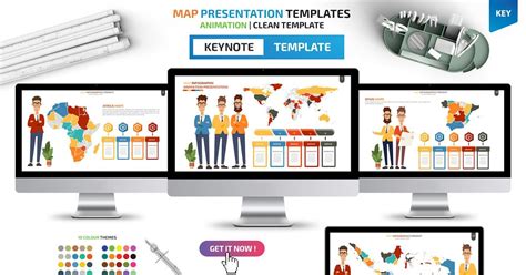 Шаблоны Keynote для картографической инфографики Шаблоны презентаций Включая карта и