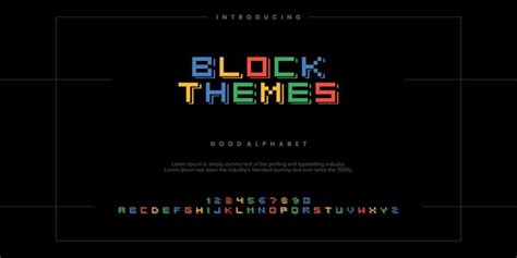 Block Typeface Vectors And Illustrations For Free Download