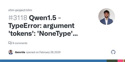Qwen15 Typeerror Argument Tokens Nonetype Object Cannot Be