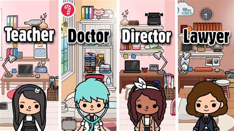 Toca Boca Teacher Doctor Director Lawyer Toca Life World 🌎