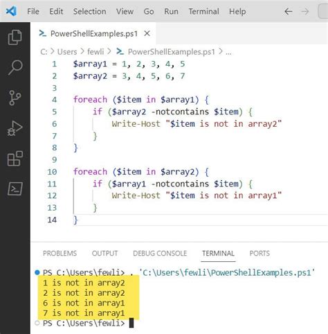 Array Comparisons In Powershell