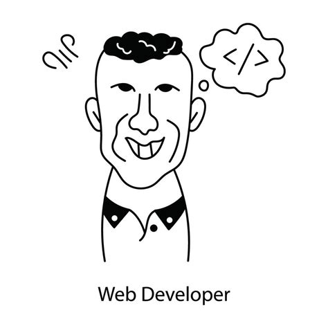 Trendy Web Developer 42978920 Vector Art At Vecteezy