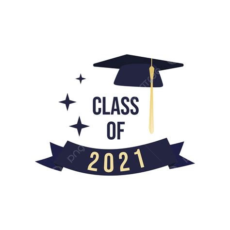 Class Off 2021 Gold And Blue Style University Academy Graduate Png