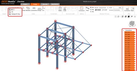 Exporting An Ifc File From Idea Statica Idea Statica