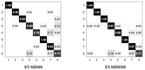 Comparison Of Confusion Matrix Between St Nbnn And St Nbmim 1