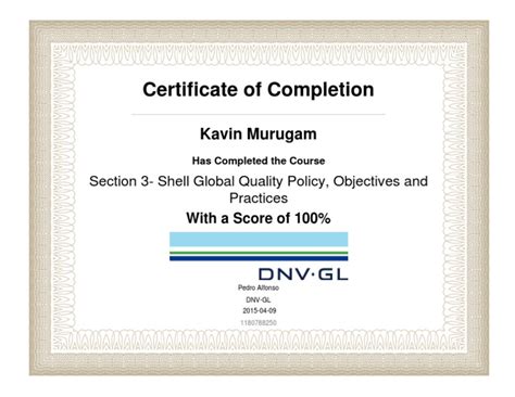 Section 3 Shell Global Quality Policy Objectives And Practices Pdf