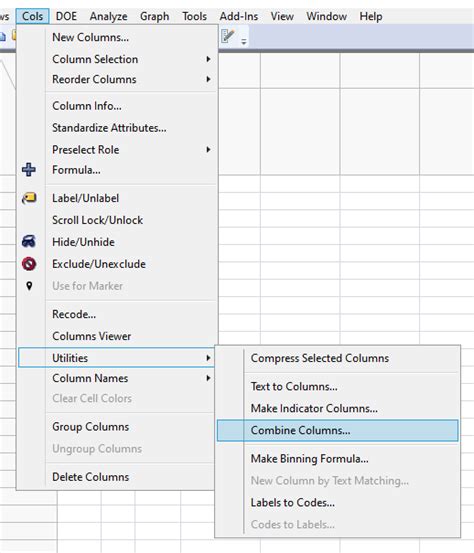 Solved Data Cleanup Merge Data From 3 Columns Into One Column Jmp