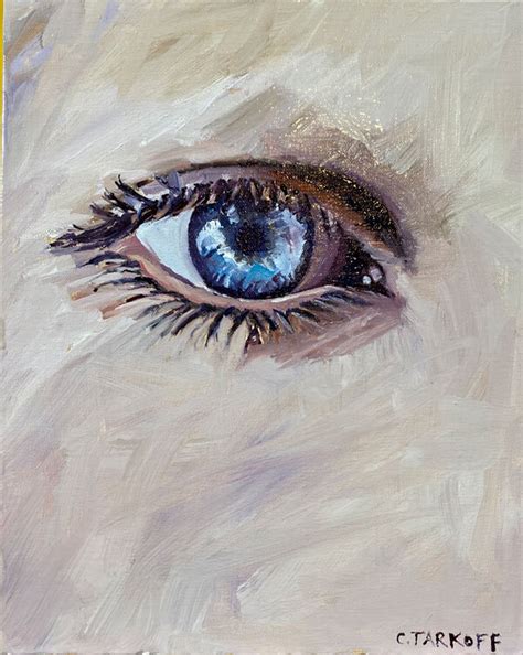 Naked Blue Eye — Christina Tarkoff Oil Paintings