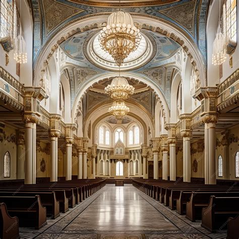 Premium Photo Photo Eclectic Elements Of The Interior Of A Large Choral Jewish Synagogue With