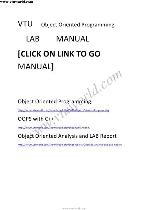 Vtu Lab Manual Click On Link To Go Pdf