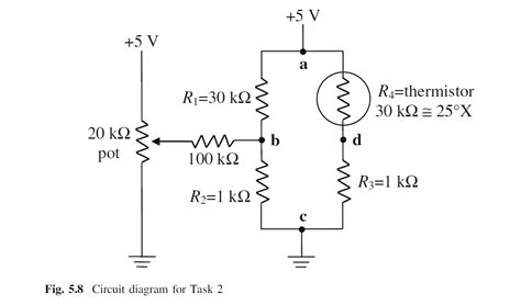 solved fig 5 8 circuit diagram for task 2table 5 2