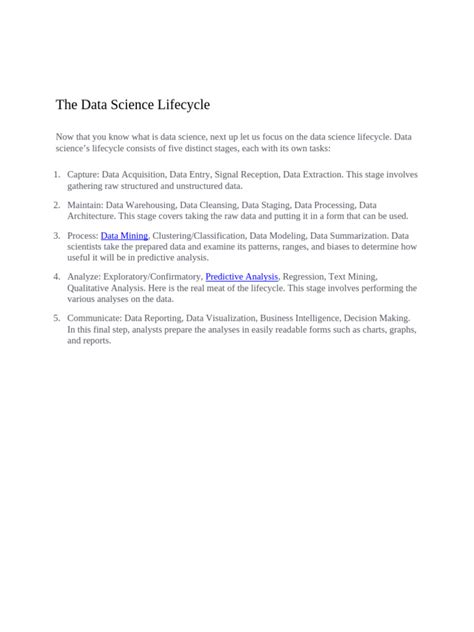 Data Science Lifecycle Pdf