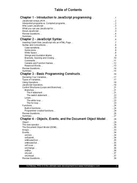 Java Script Course Pdf