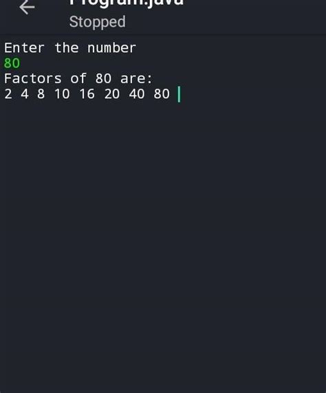 Wap To Input A Number And Print Only Even Factors In Java Using While