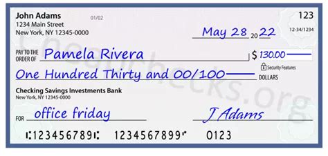 How To Write A Check For 130 Dollars Cheap Checks