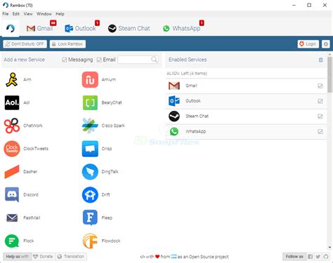 Rambox Screenshot And Download At SnapFiles Com Rambox Screenshot And Download At SnapFiles Com