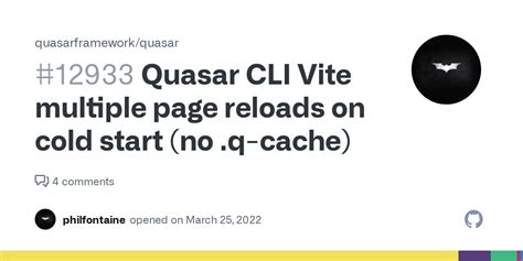 Quasar CLI Vite Multiple Page Reloads On Cold Start No Q Cache Issue